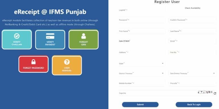 IFMS Punjab | Registration, Login and Verify Challan