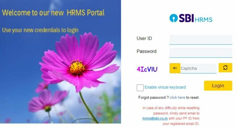 SBI HRMS Portal | Objectives, Login & Reset Password